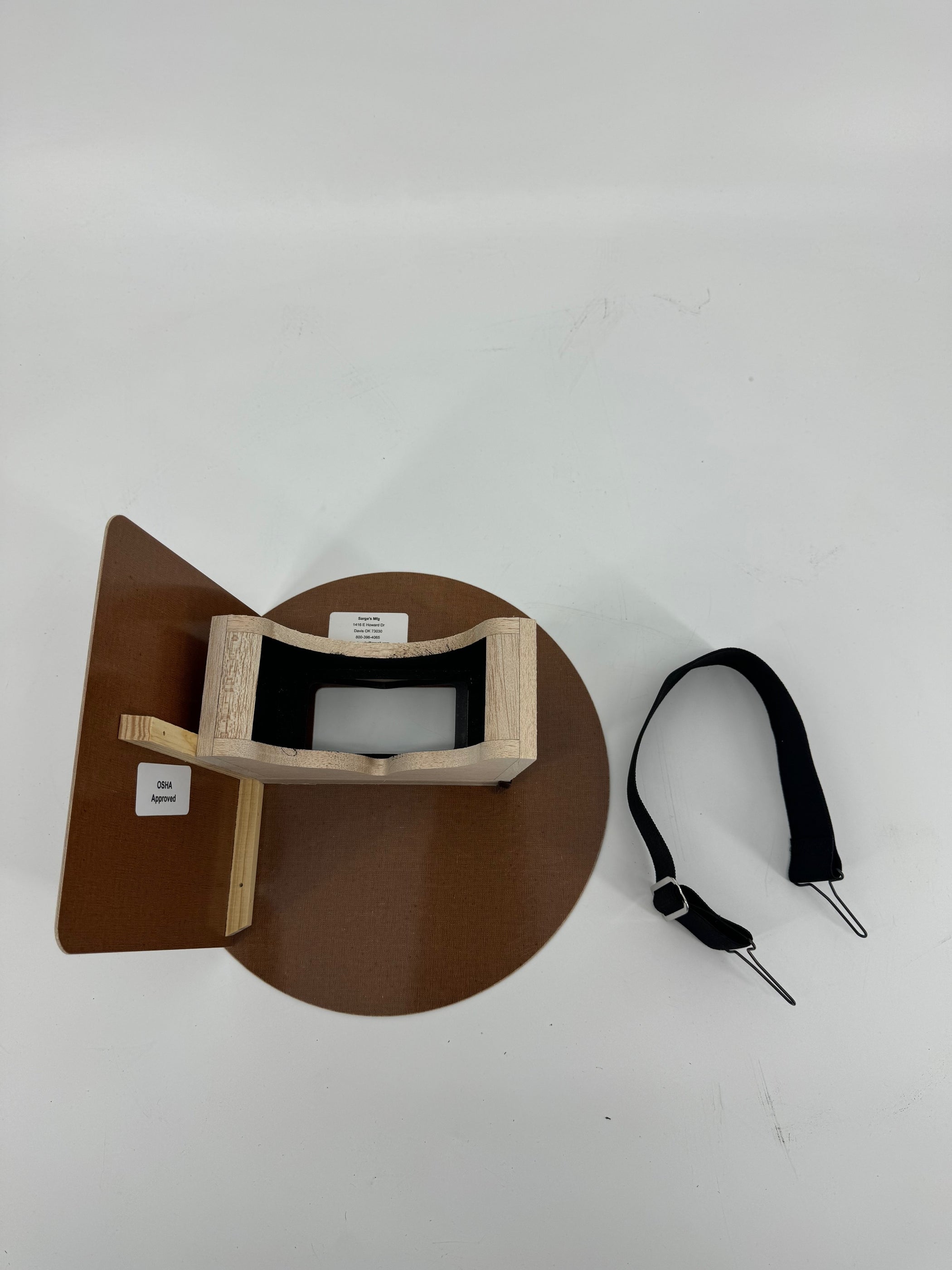 Sarges Right Hand Brown Pancake Welding Hood Helmet — Welding For Less