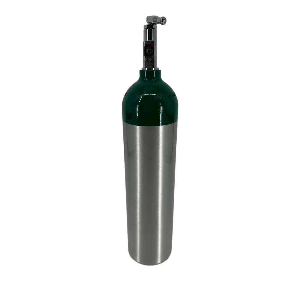 New Medical D Aluminum Oxygen Cylinder CGA870 Toggle Valve — Welding ...