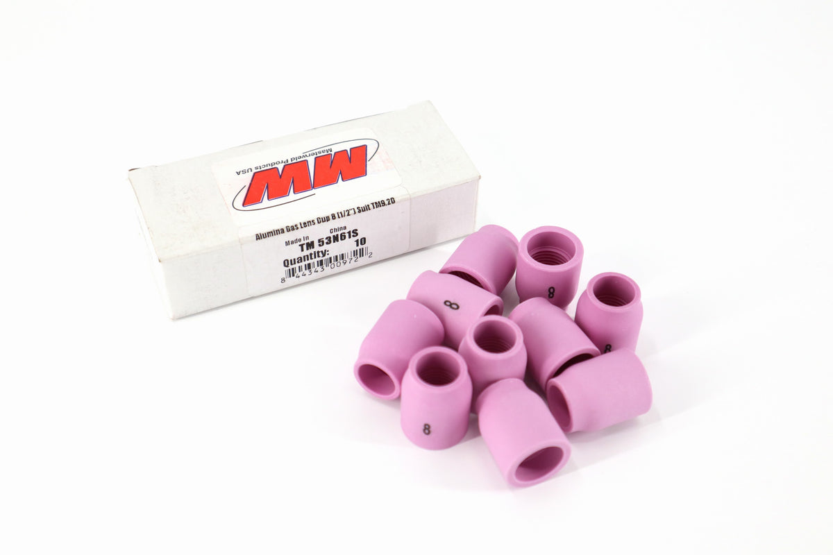 20 series Alumina gas lens cup #8 1/2" 53n61s package of 10 — Welding ...