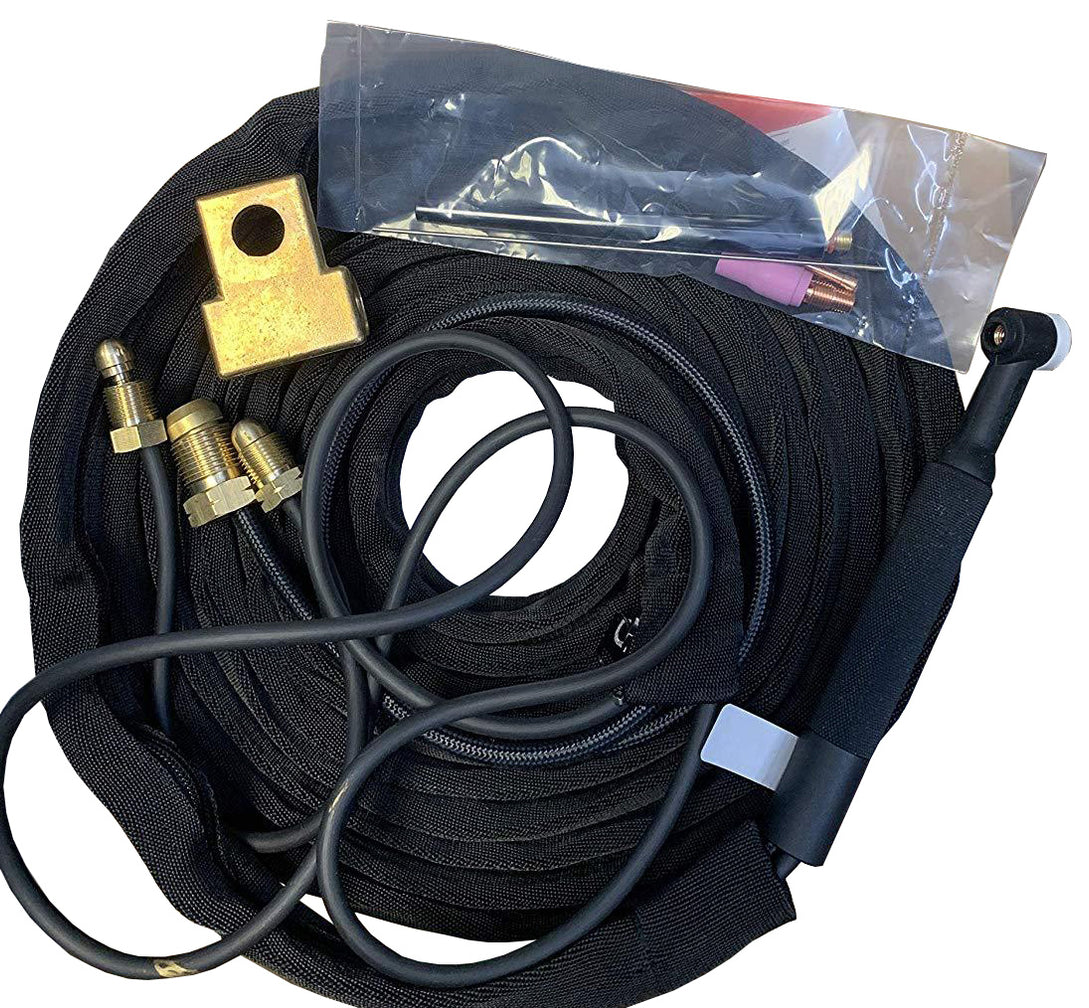 WP20F-25R TIG TORCH FLEX HEAD"TIGMASTER" WATER-COOLED 250AMP - MADE IN ...